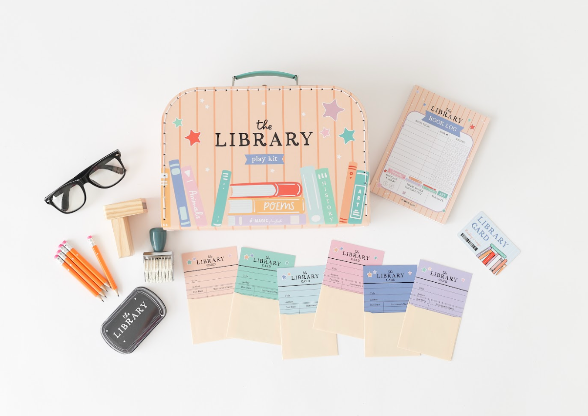 Library Pretend Play Kit – Stitching Around Collections