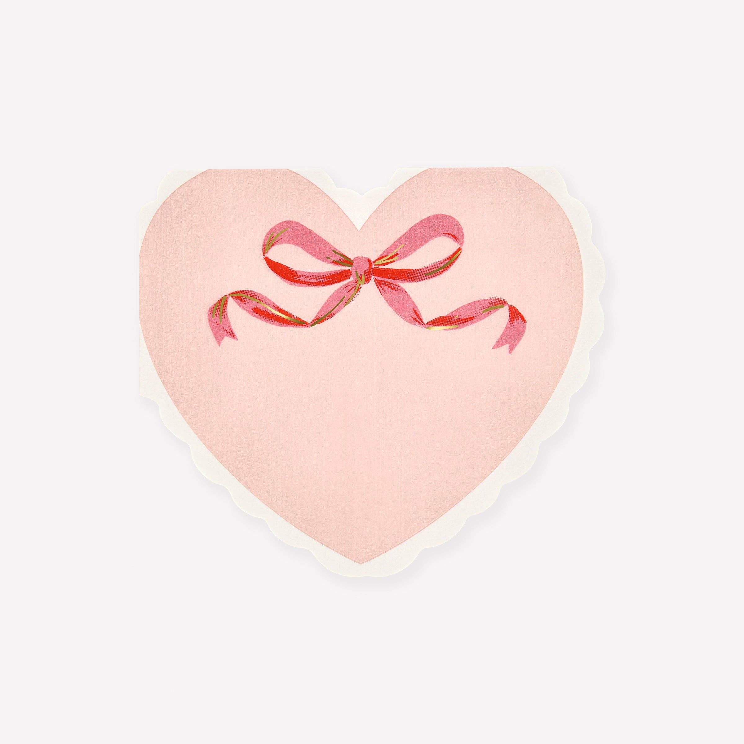 Coquette Heart Large Napkins – Stitching Around Collections