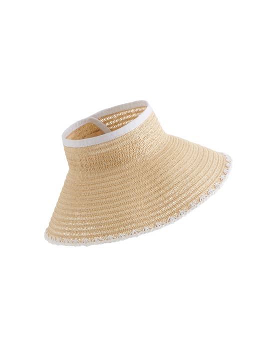 PLAYA FOLDABLE VISOR: WHITE – Stitching Around Collections