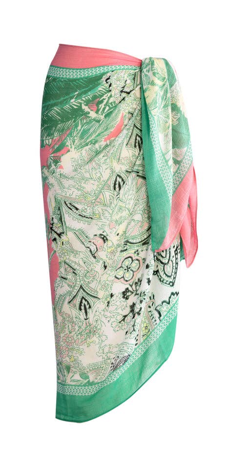 BELIZE PAREO, GREEN – Stitching Around Collections