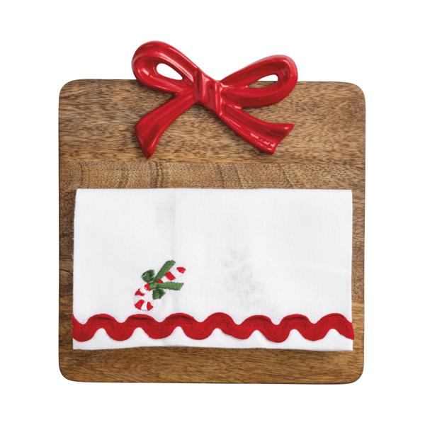 Bow Wood Square Board Set – Stitching Around Collections