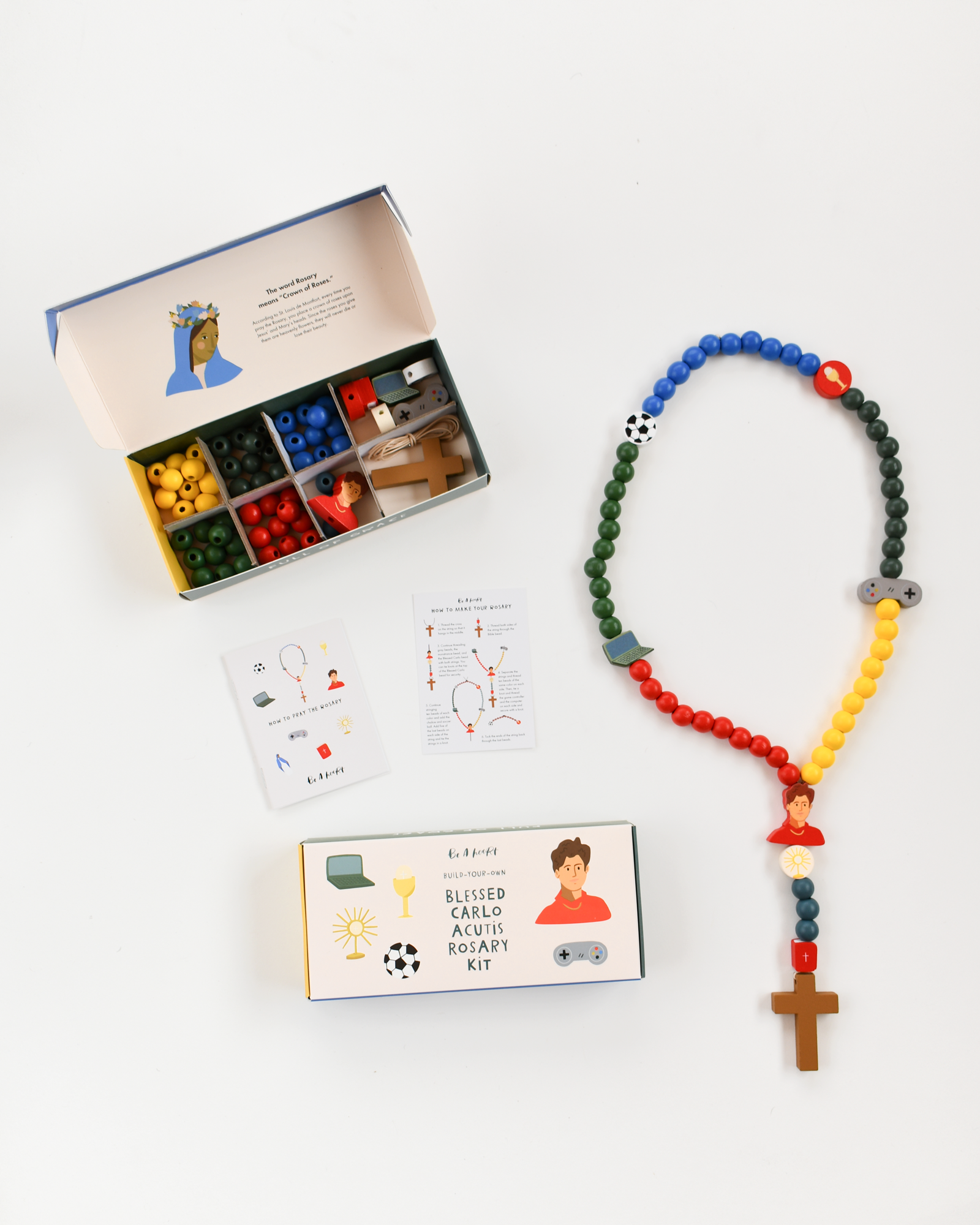 Blessed Carlo Acutis Rosary Kit – Stitching Around Collections