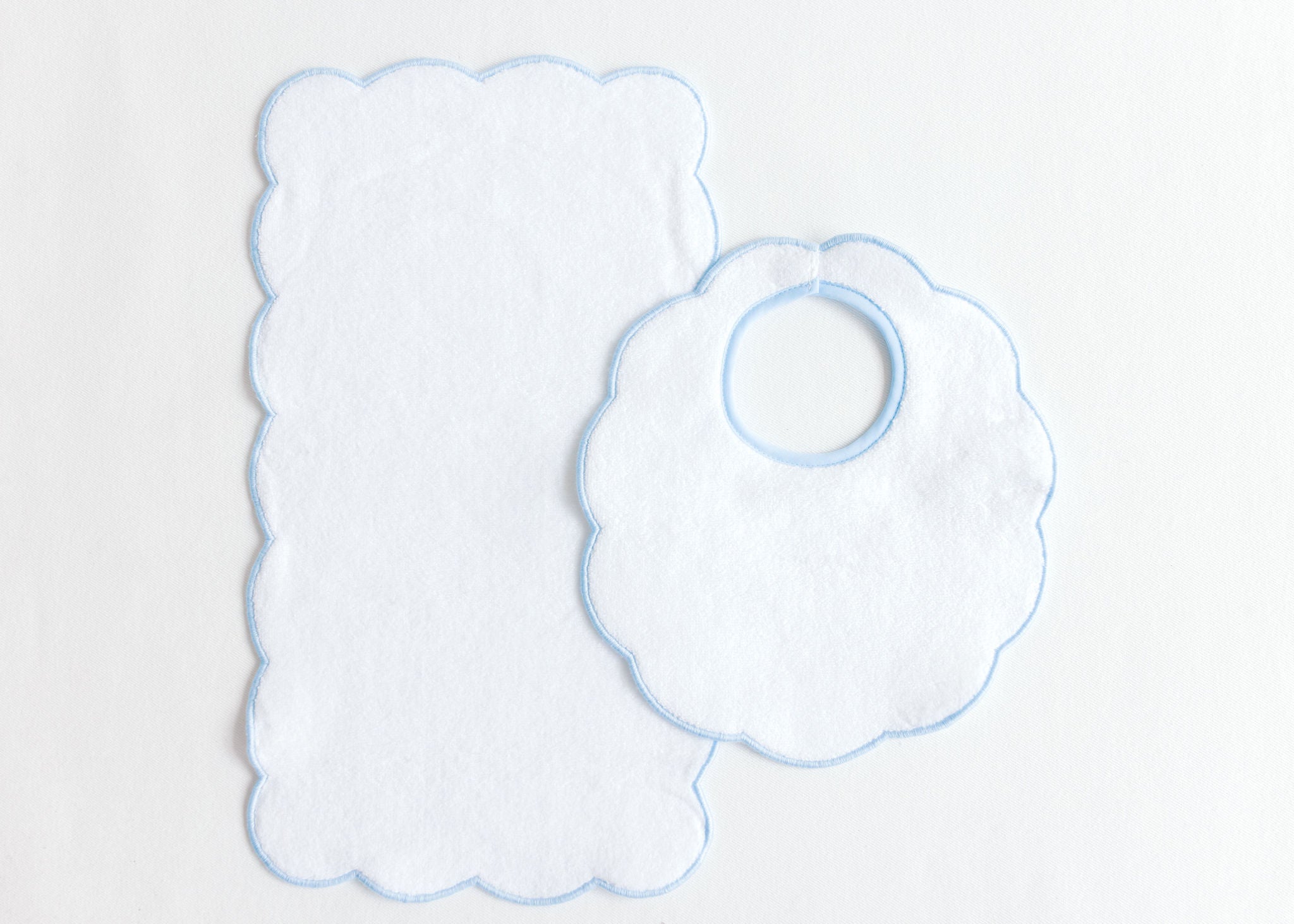 Bib & Burp with Scallop Edge – Stitching Around Collections