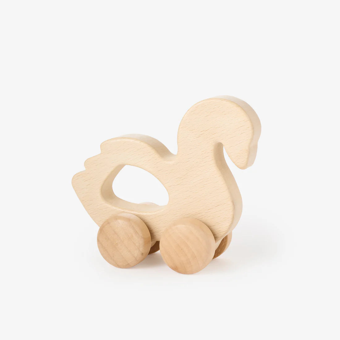 Wooden Push Toy Swan – Stitching Around Collections