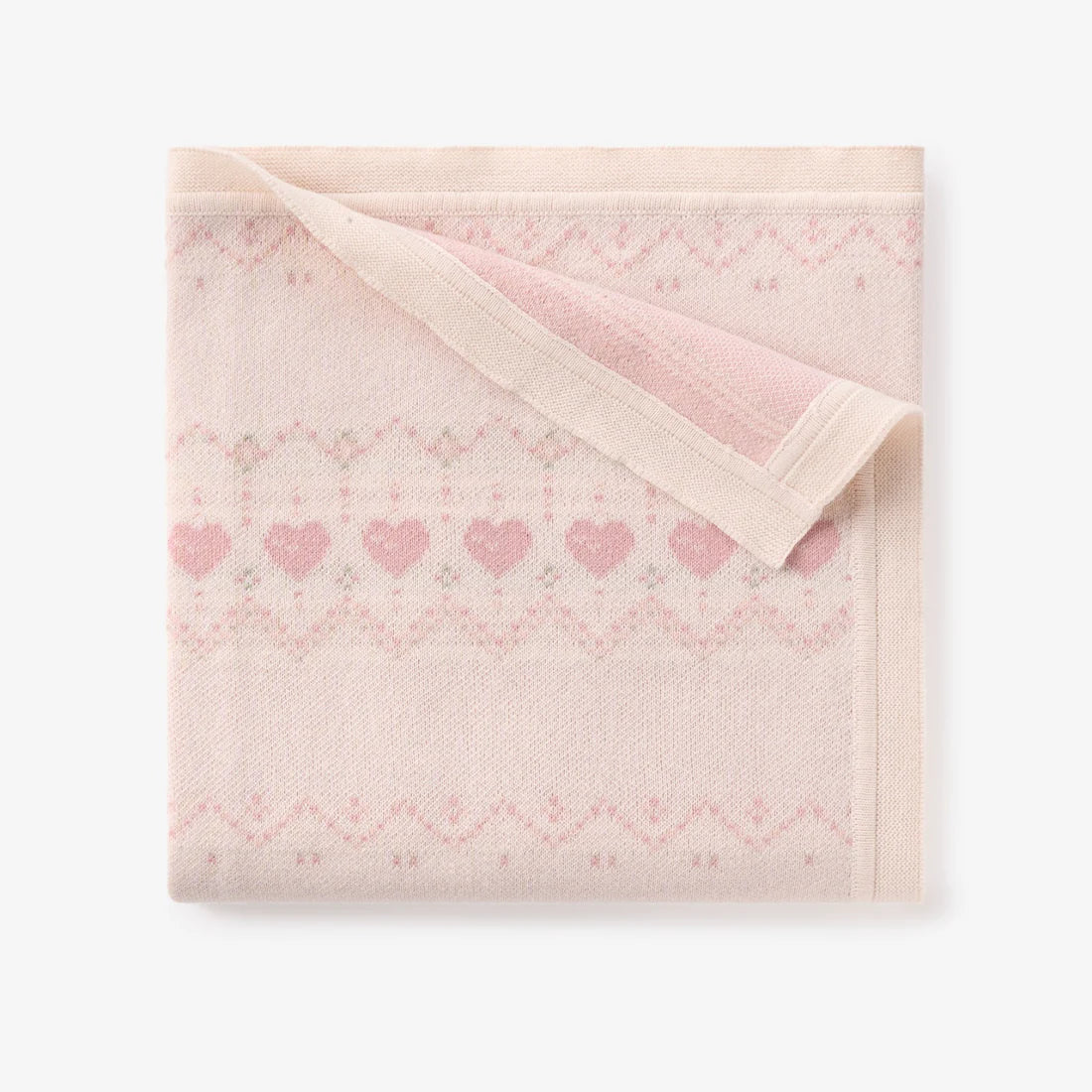 Love Fairisle Knit Baby Blanket – Stitching Around Collections