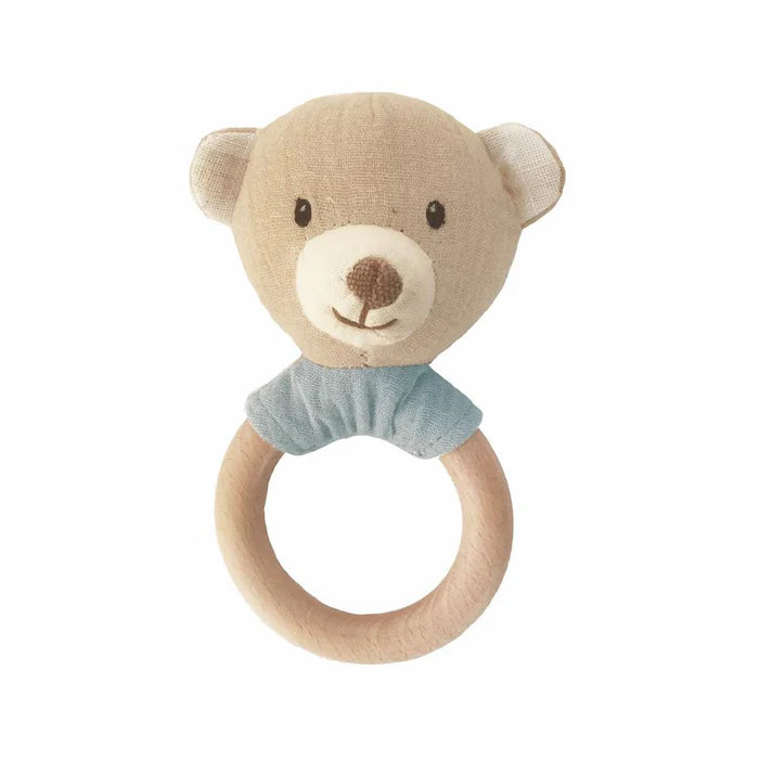 Wood Rattle Teether – Stitching Around Collections