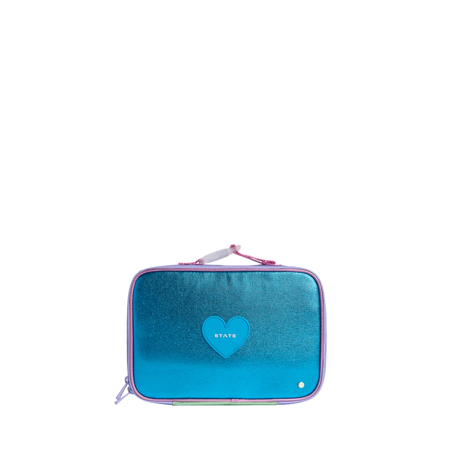 Blue/Lilac Color-block Rodgers Lunchbox – Stitching Around Collections