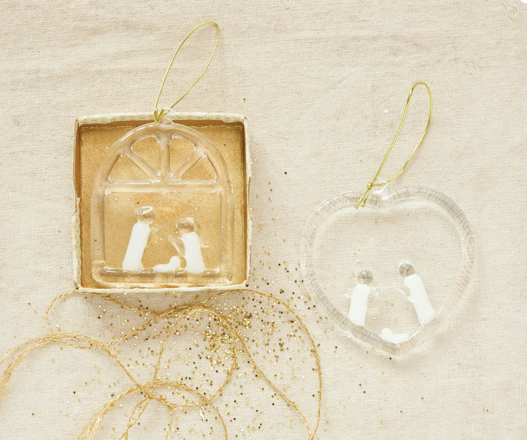 Glass Nativity Ornament – Stitching Around Collections