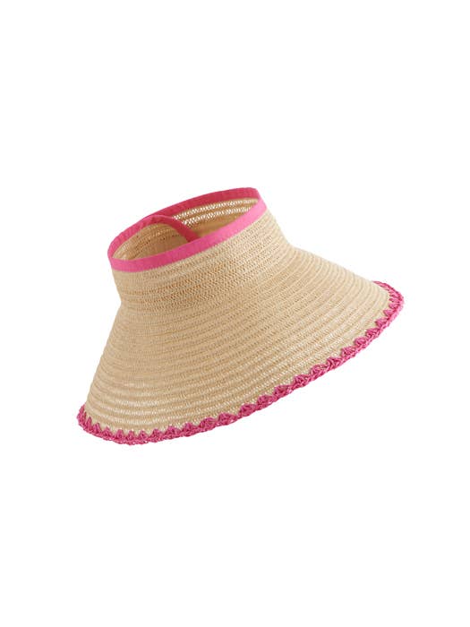 PLAYA FOLDABLE VISOR: Pink – Stitching Around Collections