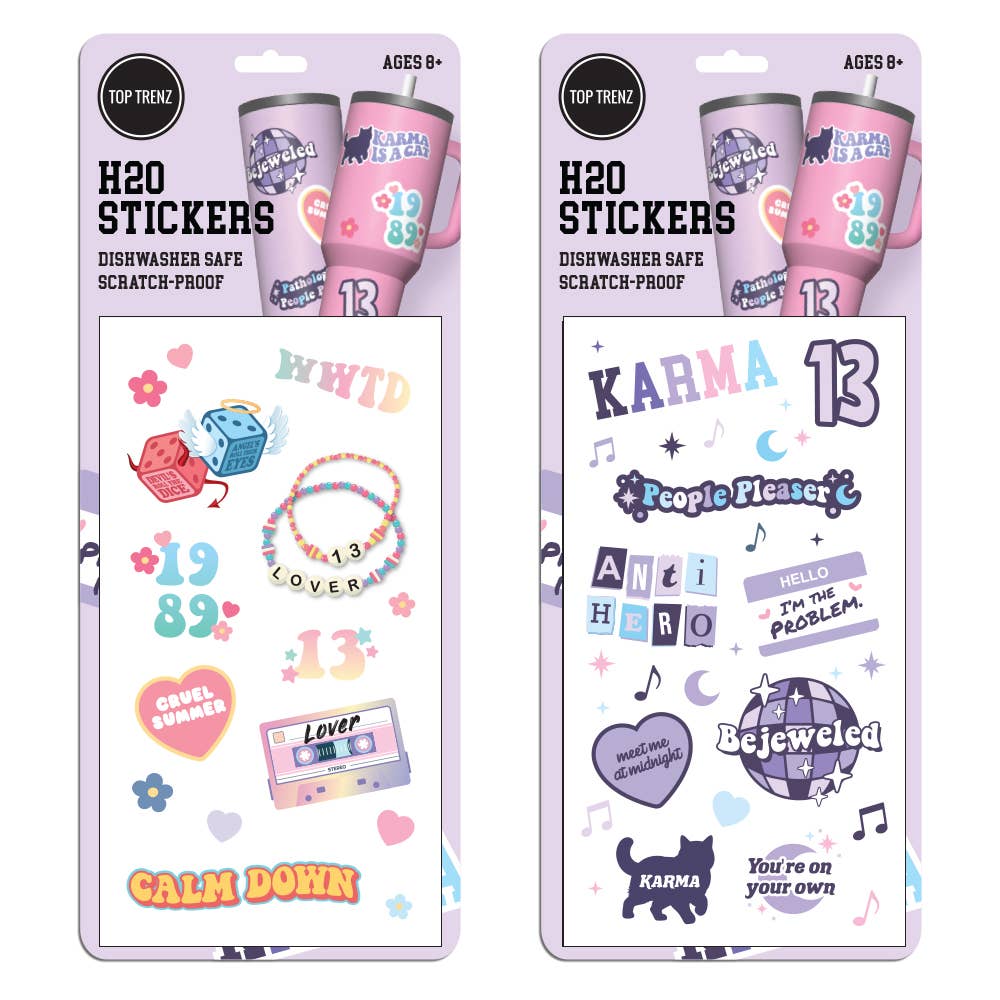 H20 Flask Vinyl Sticker Sheet - ERA Edition – Stitching Around Collections