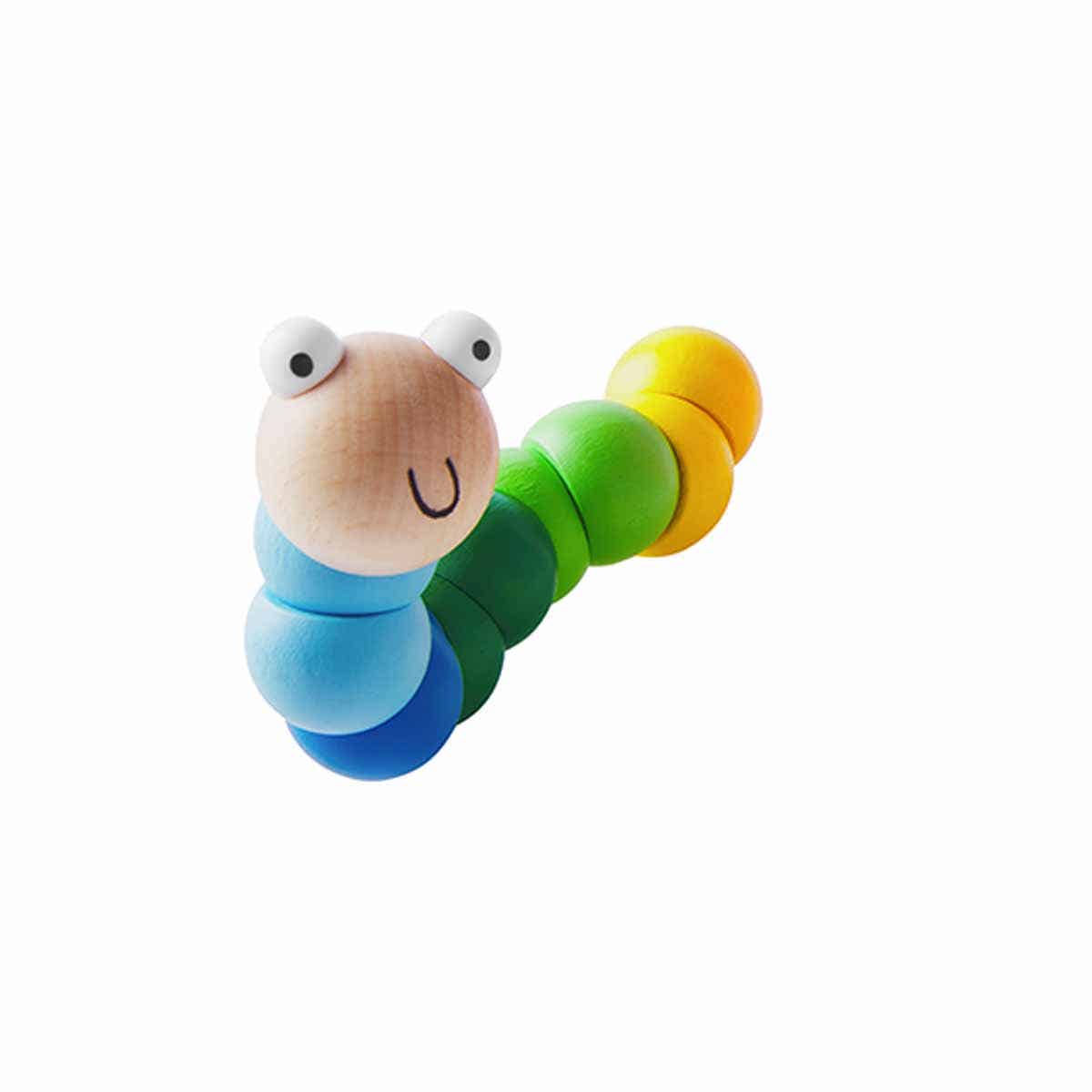 Wooden Wiggly Worm Toy – Stitching Around Collections