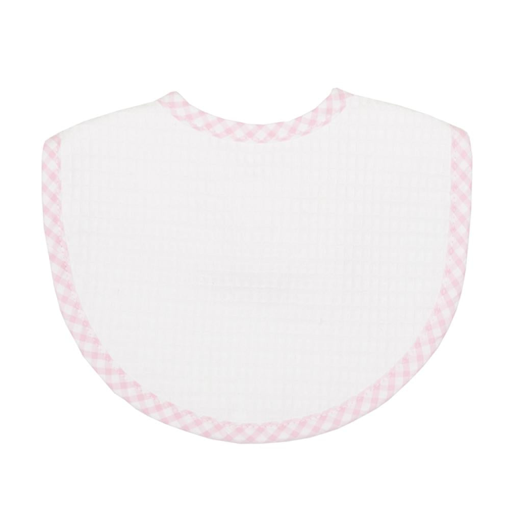 Check or Seersucker Pique Medium Bib with Trim – Stitching Around ...
